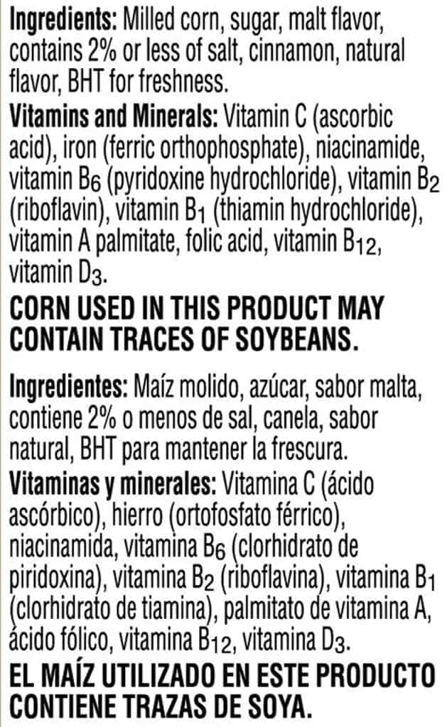 Is Cinnamon Frosted Flakes Cereal Healthy? Ingredients & Nutrition ...