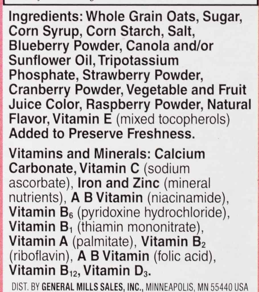 Is Very Berry Cheerios Cereal Healthy? Ingredients & Nutrition Facts ...