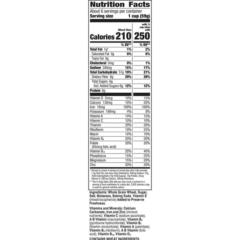 Is Wheat Chex Cereal Healthy? Ingredients & Nutrition Facts - Cereal ...