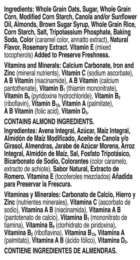 Is Cheerios Oat Crunch Almond Cereal Healthy? Ingredients & Nutrition ...