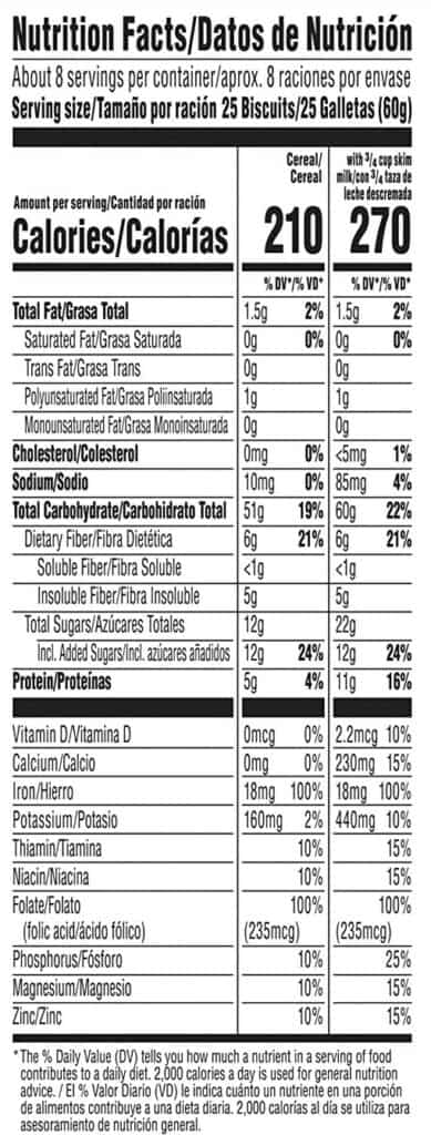 Is Frosted Mini-Wheats Cereal Healthy? Ingredients & Nutrition Facts ...